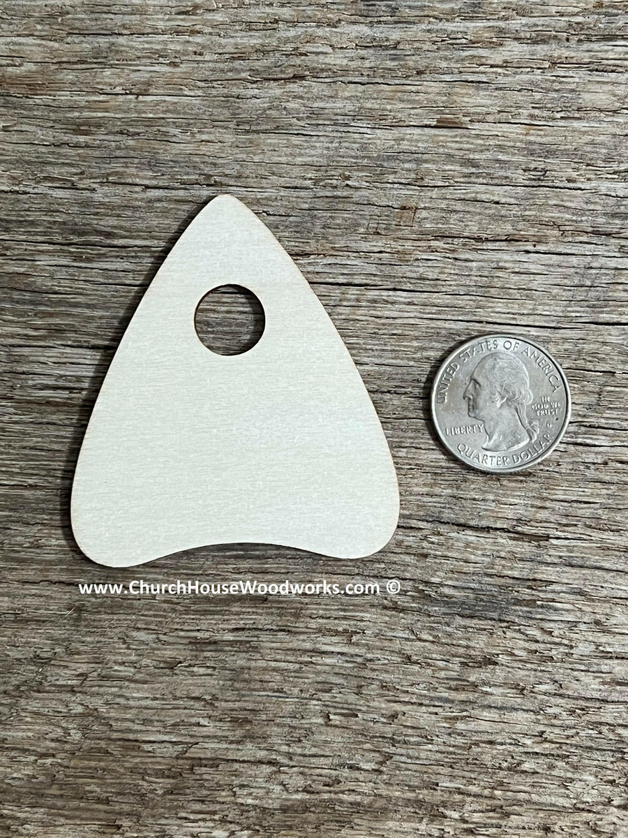 25 qty Wood Ouija Board Planchette 2-1/2 inch