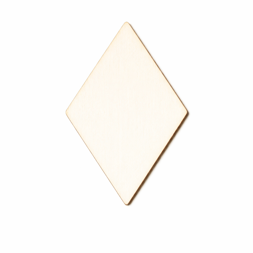 Laser Cut Wood Diamonds | Rhombus Shapes for Geometric Patterns