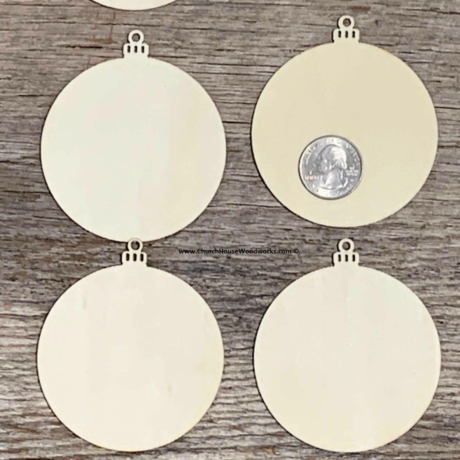 10 qty Wood Ornament Bulb Blanks 2-3/4"