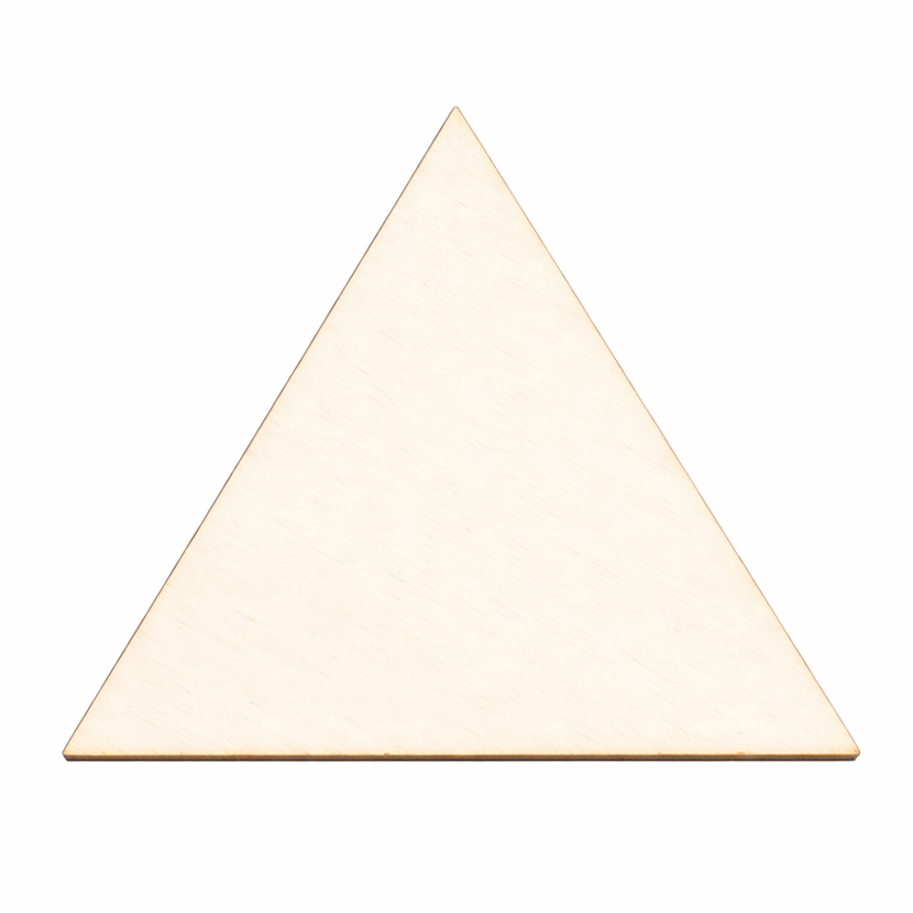 Laser Cut Wood Triangles | Unfinished Birch Veneer Blanks